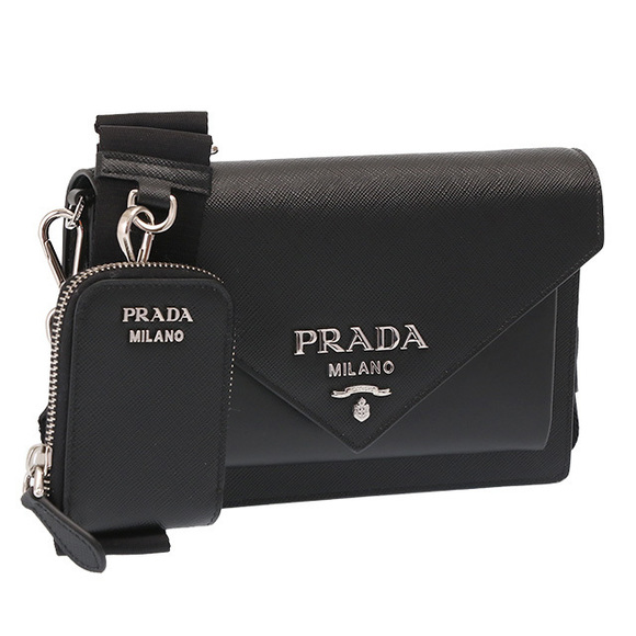 Prada | Bags | Prada Leather Mini Envelope Bag Pouch Crossbody Bag ...